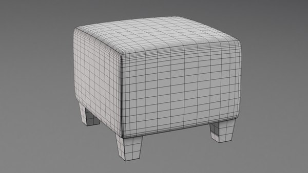 Chair ottoman 3D model - TurboSquid 1692105