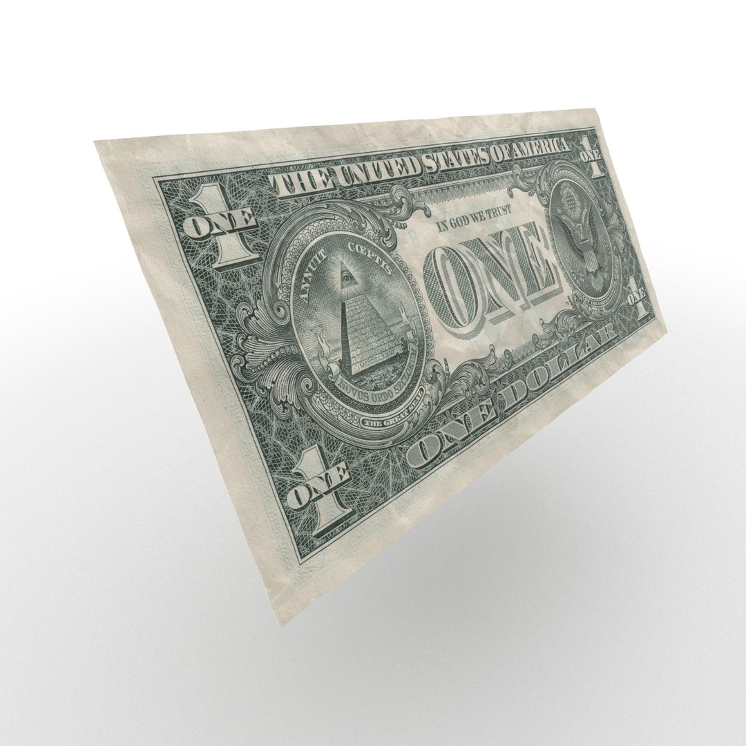 3d Dollar Bill Model