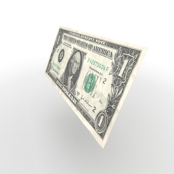 3d dollar bill model