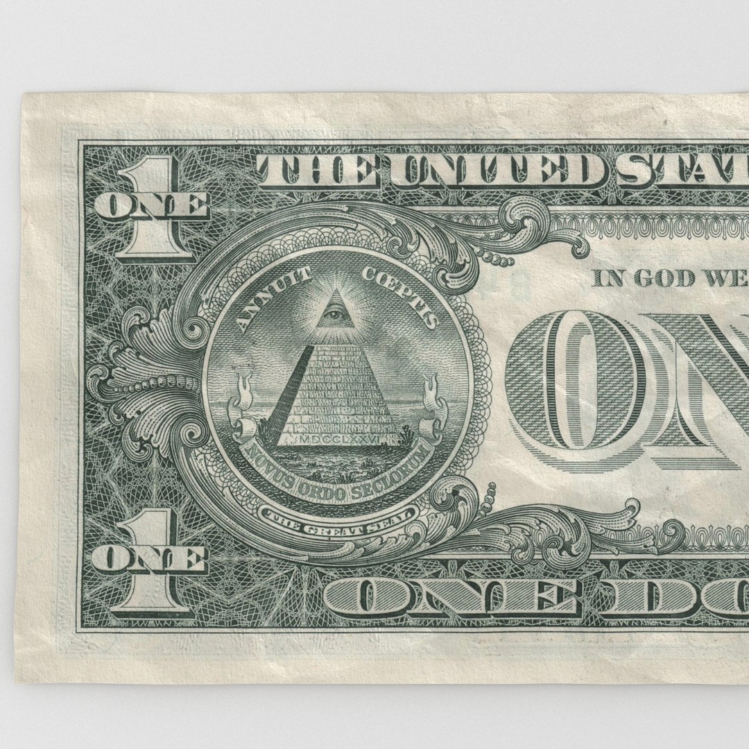 3d Dollar Bill Model