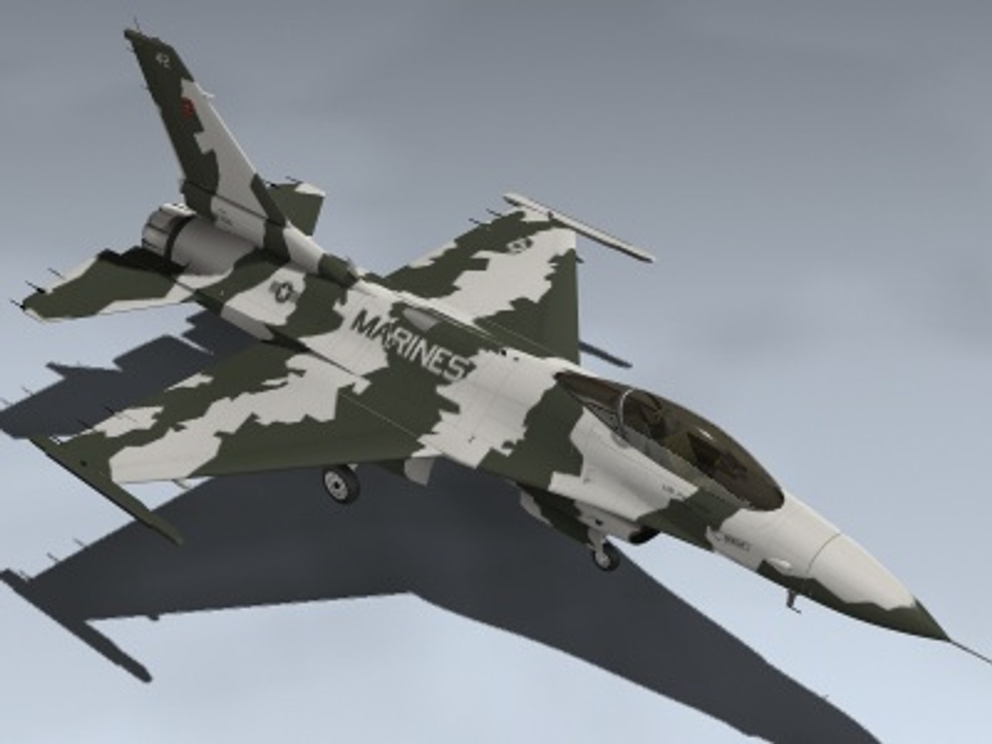 3ds Max F-16n Falcon Usmc