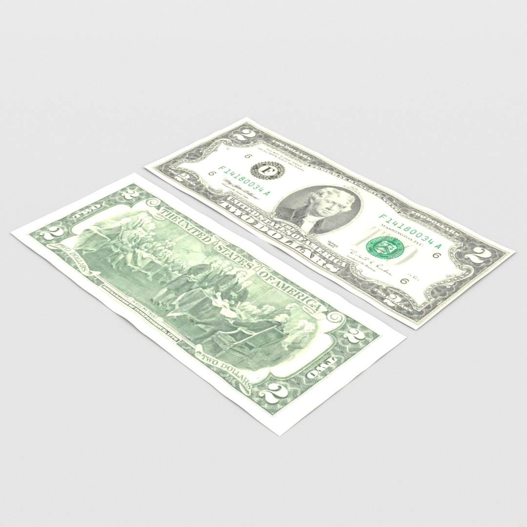 Money dollar cash 3D model - TurboSquid 1666672