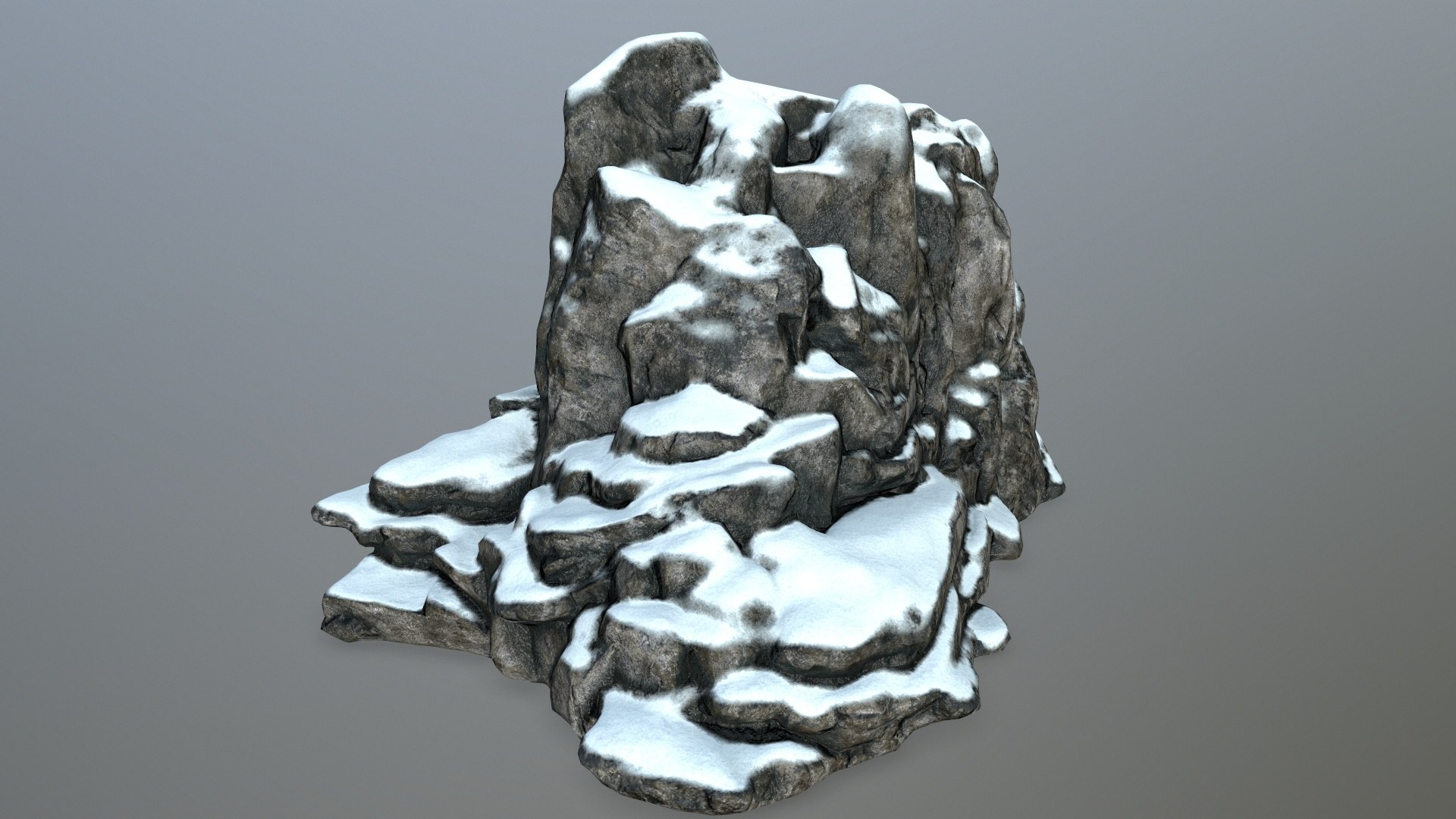 Rock snow 3D model - TurboSquid 1386499