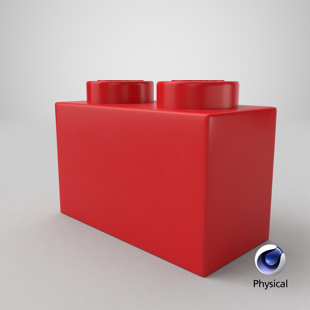 Lego brick 1x2 bright 3D model - TurboSquid 1409553