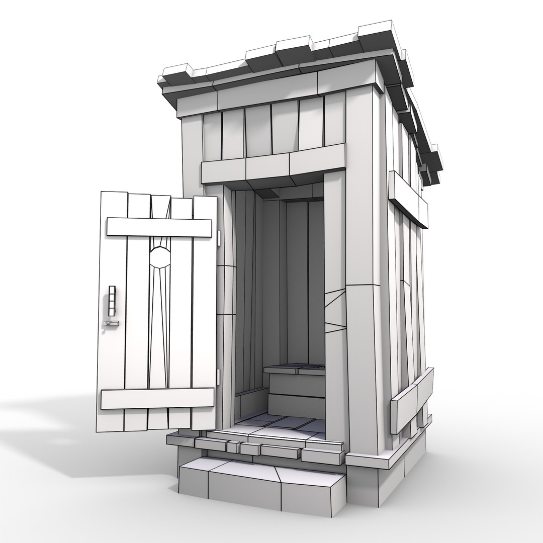 Medieval Outhouse Obj