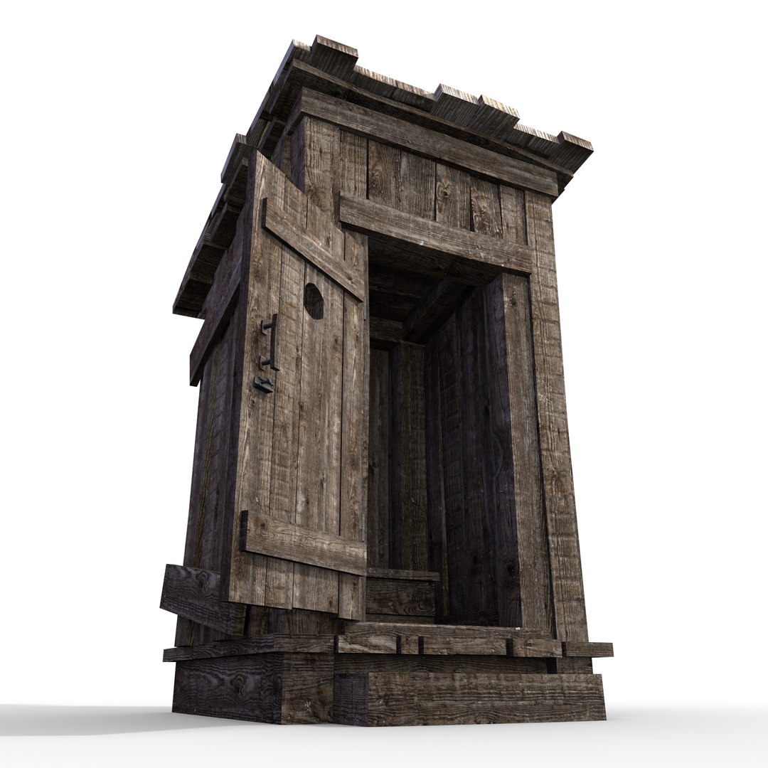 Medieval Outhouse Obj