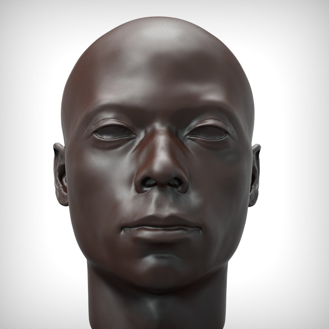 Black Man Head Model - TurboSquid 1179747