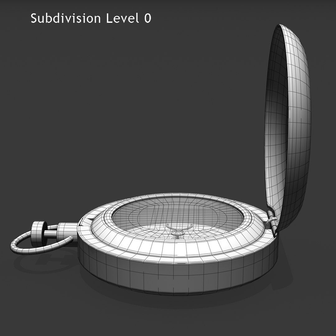 3d Solid Brass Compass