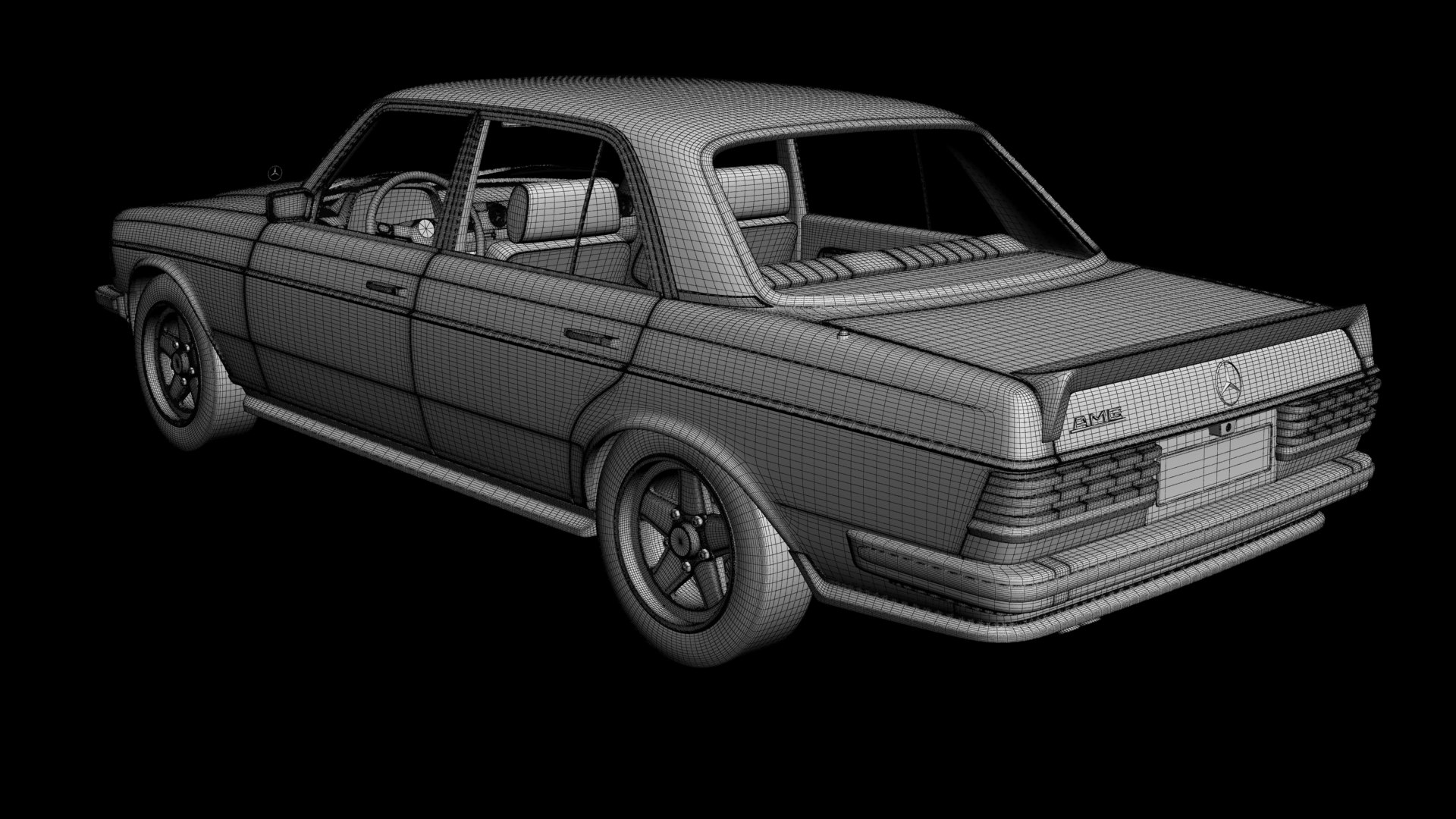 Mercedes-Benz W123 AMG 3D Model - TurboSquid 2097547