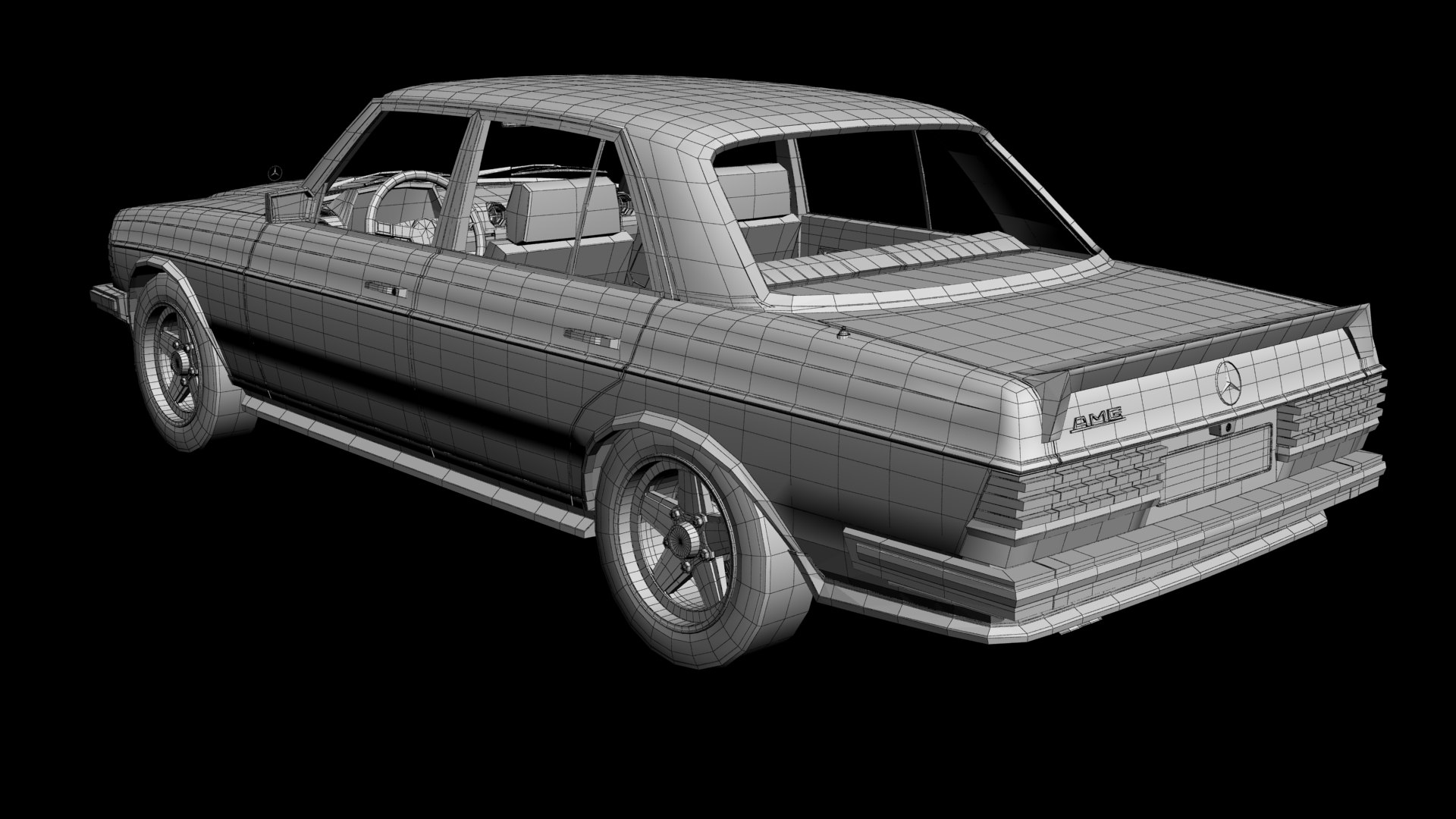 Mercedes-Benz W123 AMG 3D Model - TurboSquid 2097547
