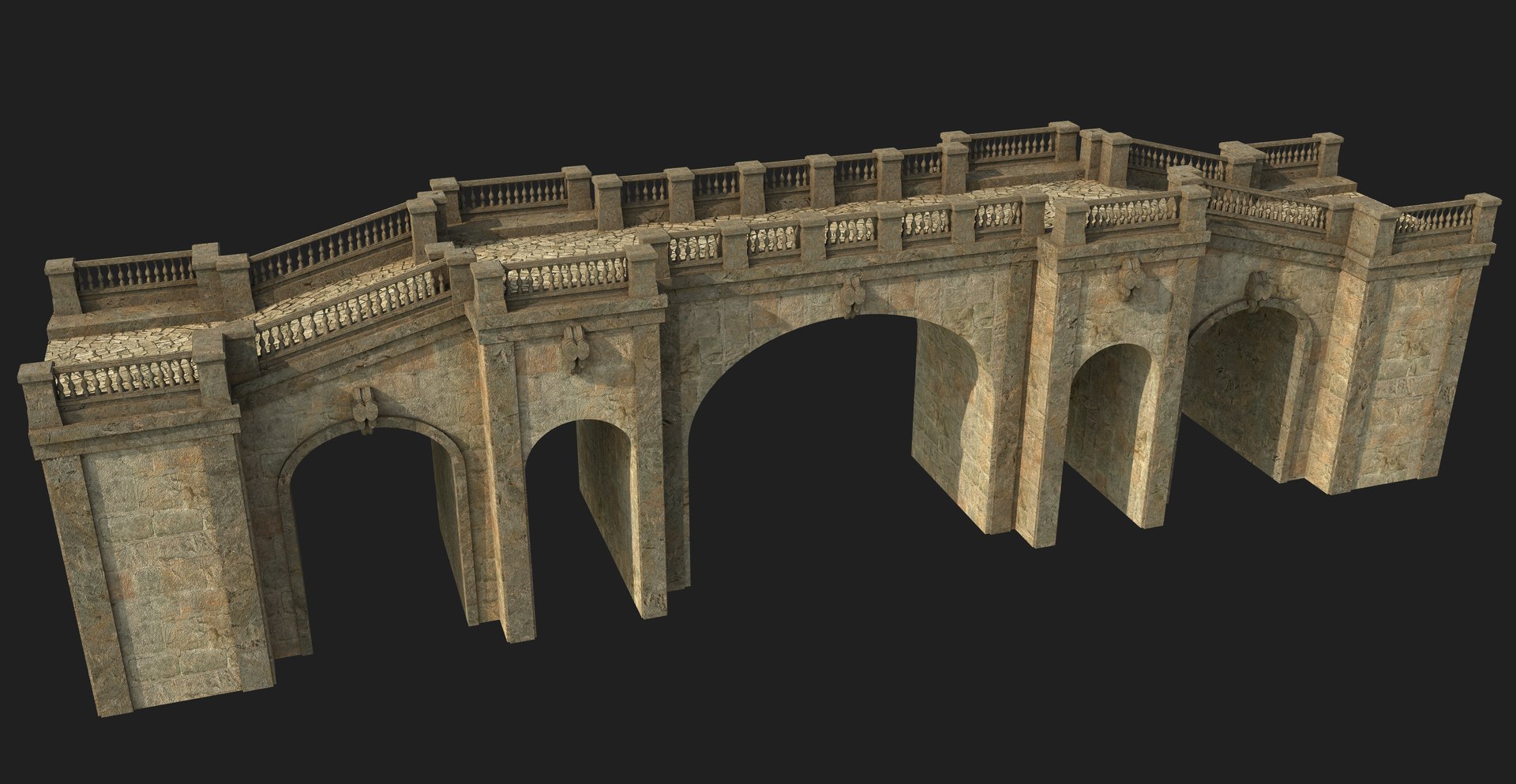 Fantasy Ancient Bridge Model - TurboSquid 1868357