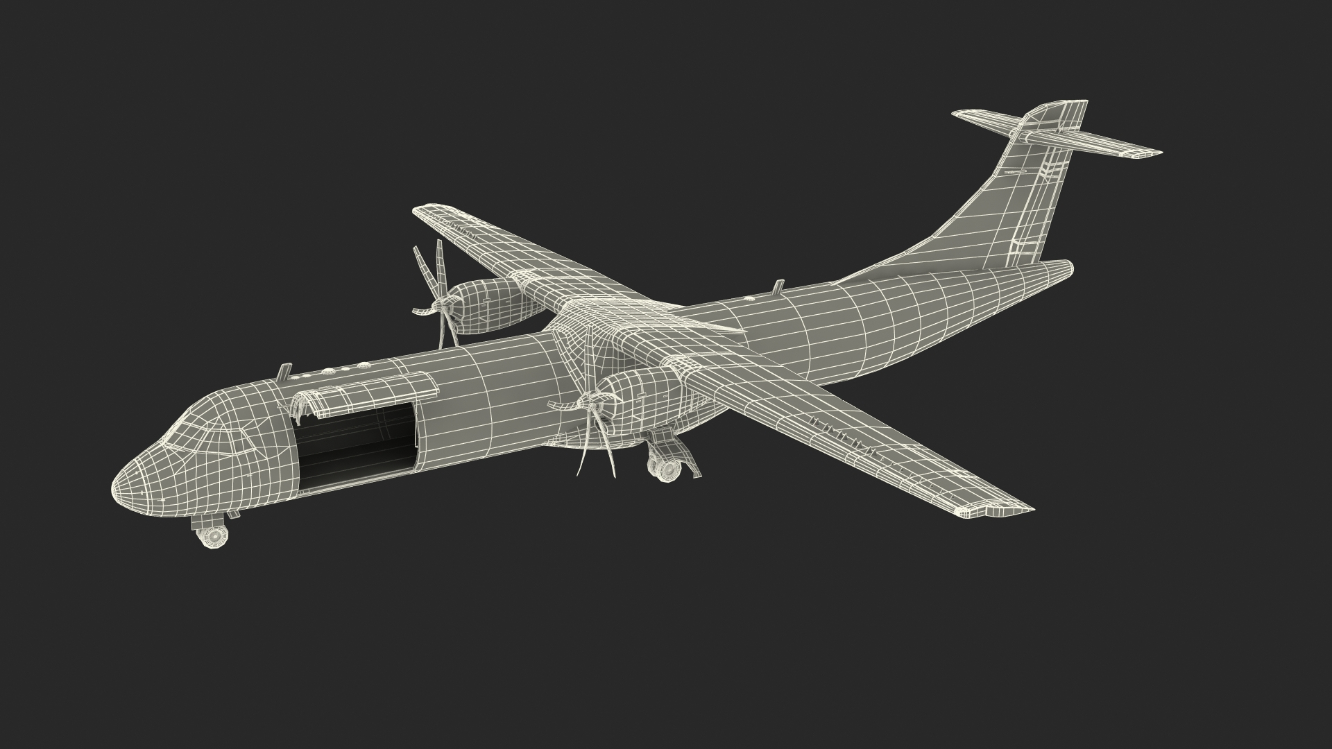 FedEx ATR 72-600 Cargo Aircraft Open 3D Model - TurboSquid 2430769