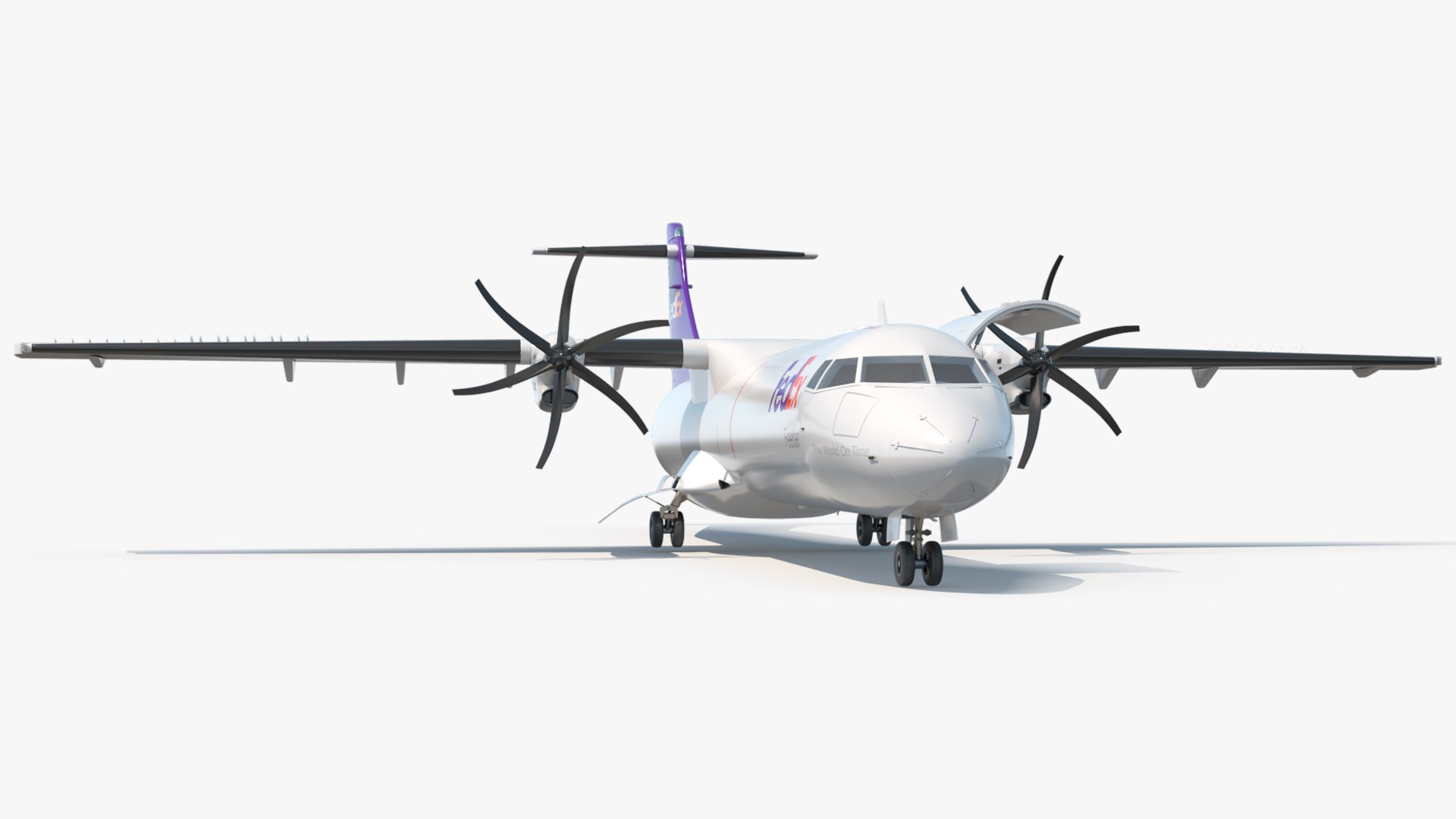 FedEx ATR 72-600 Cargo Aircraft Open 3D Model - TurboSquid 2430769