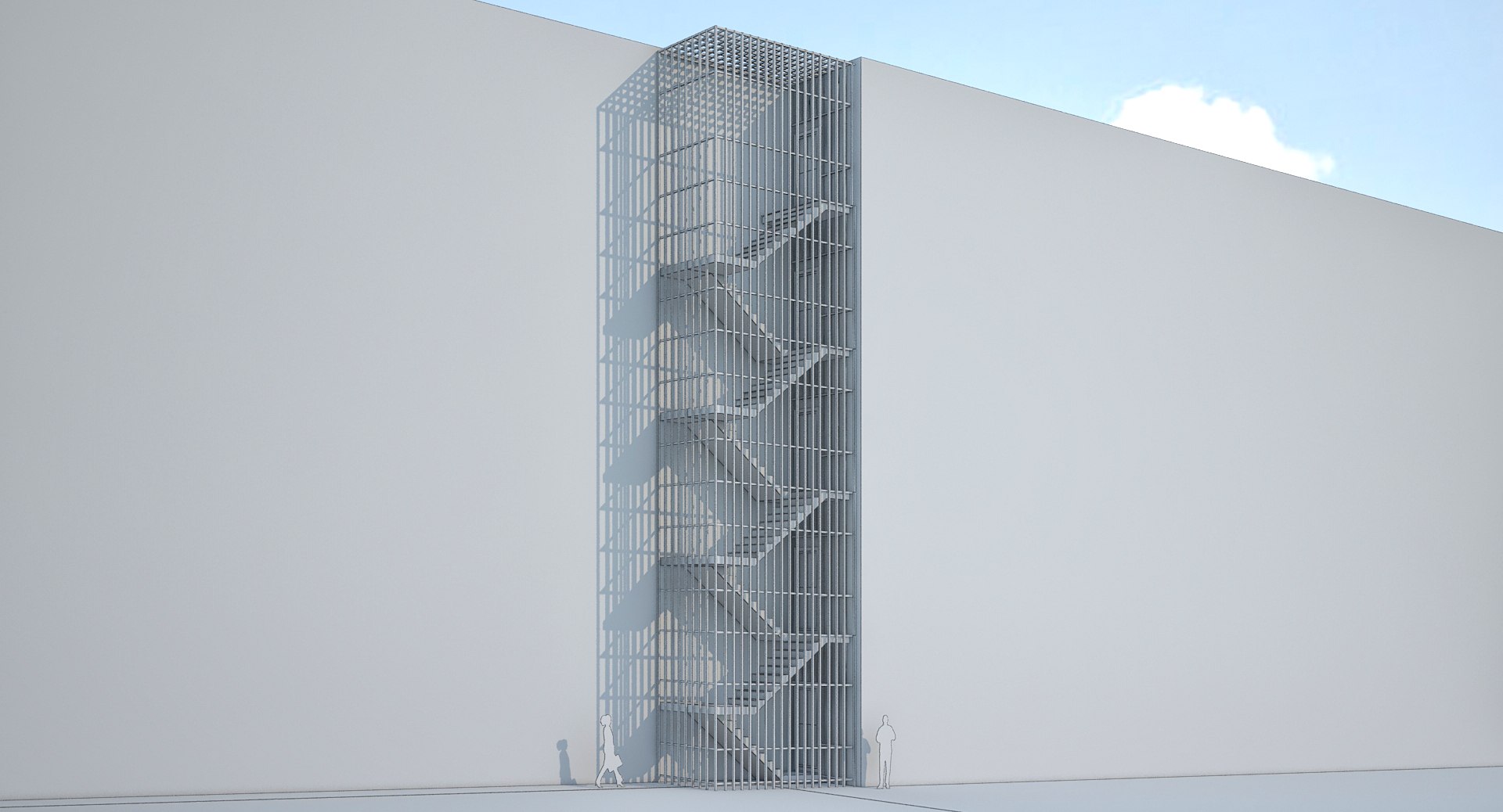 Fireescape 3D Model - TurboSquid 1355663