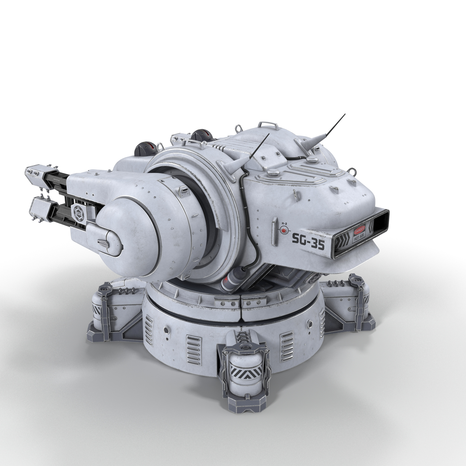 3D turret science fiction - TurboSquid 1195750