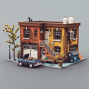 3D Low Poly Store 01 - TurboSquid 1987987