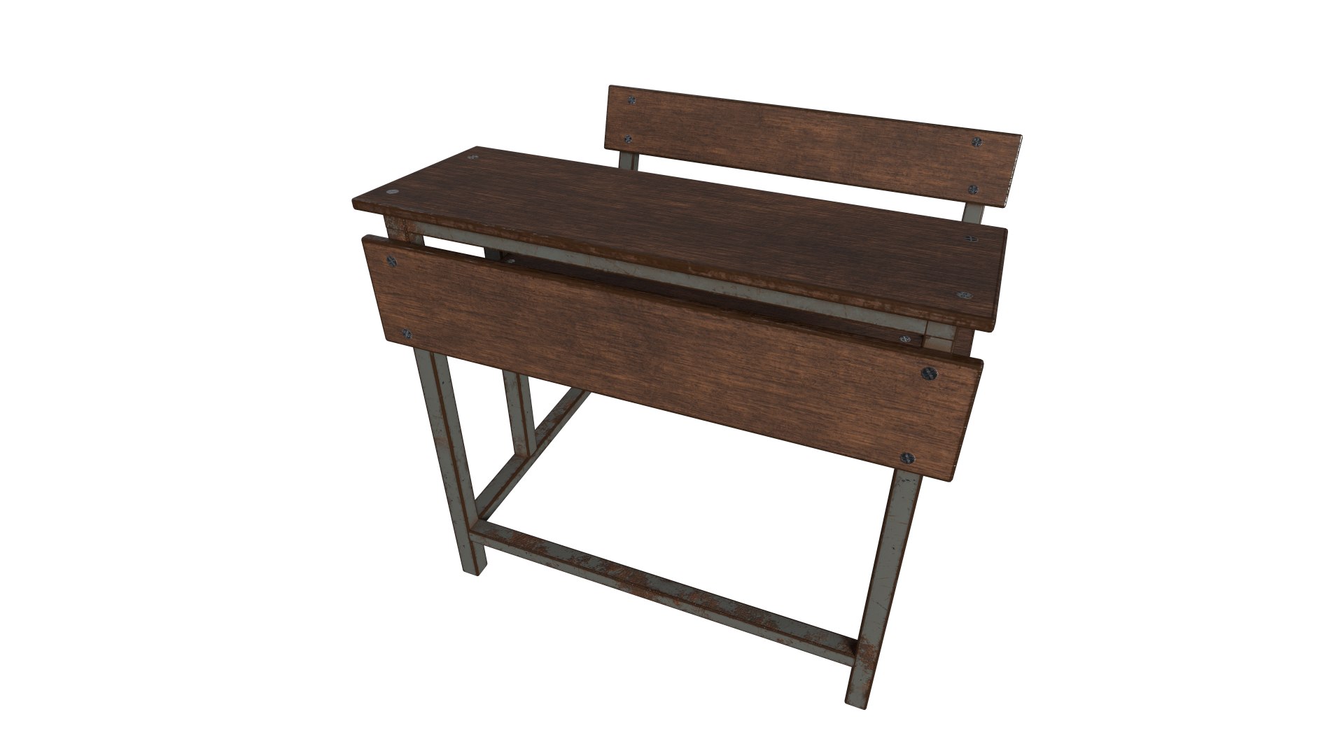 3D Model School Bench - TurboSquid 1735572