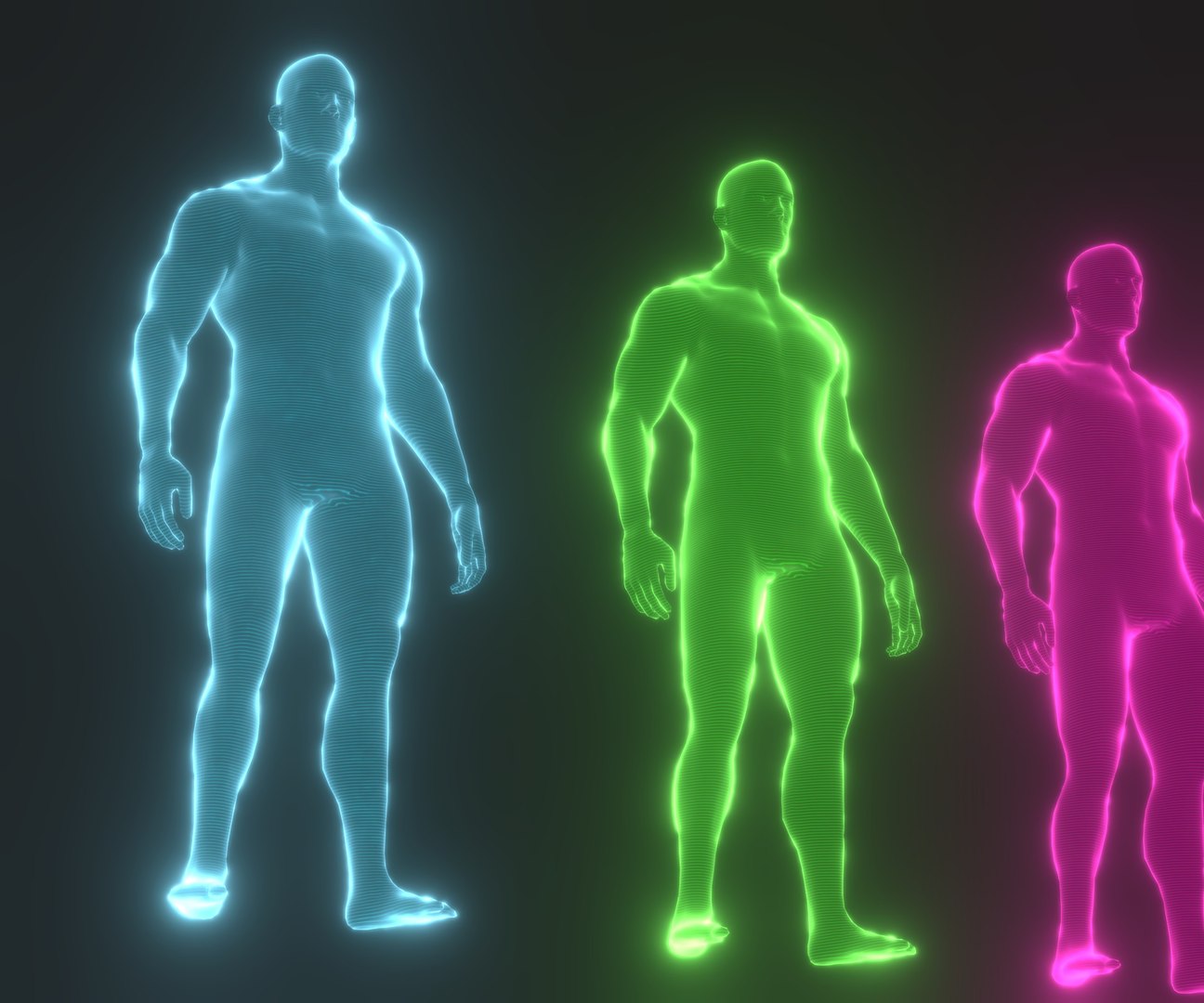 3D Animated Human Hologram Male 3D Model Model - TurboSquid 1862638