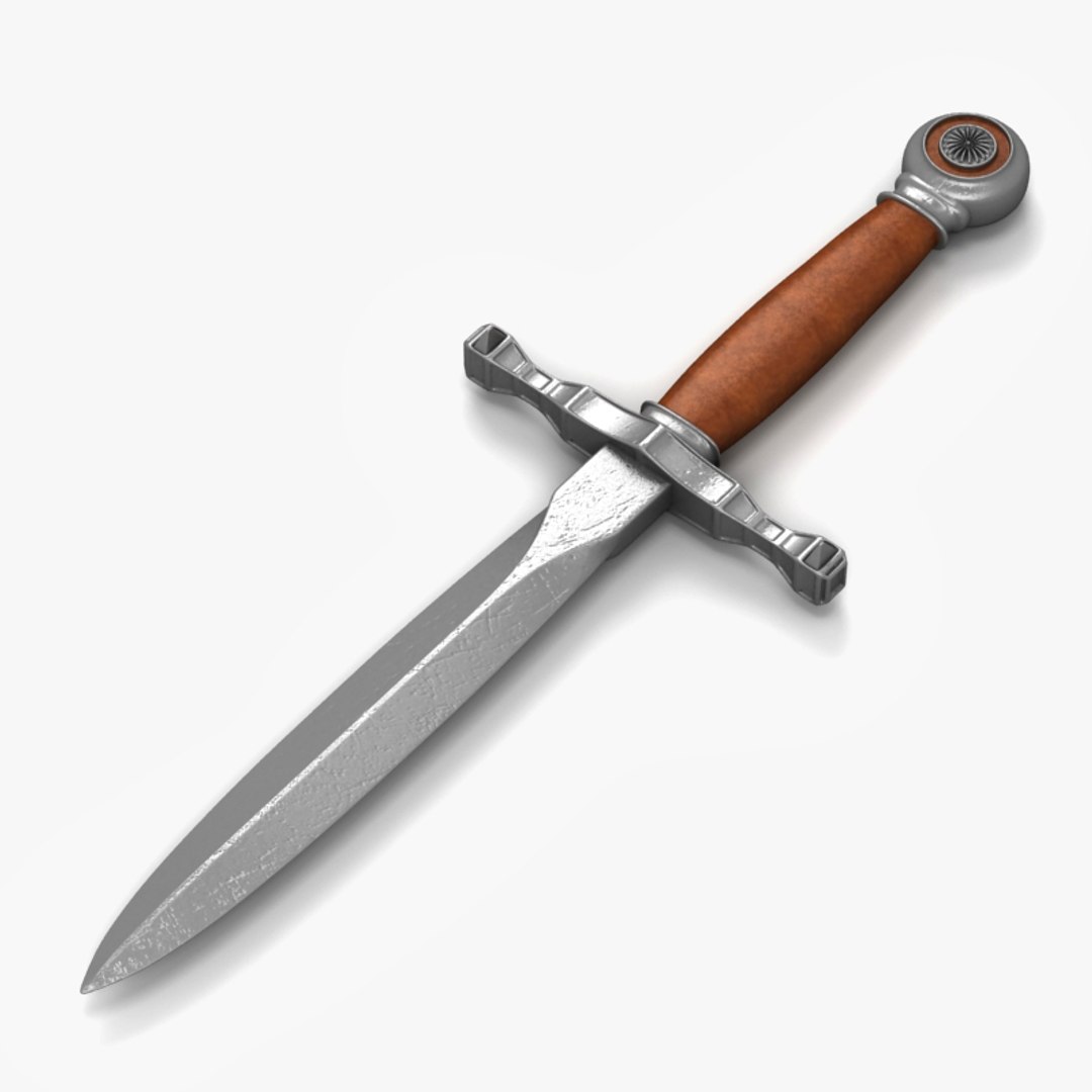3d Model Dagger Medieval