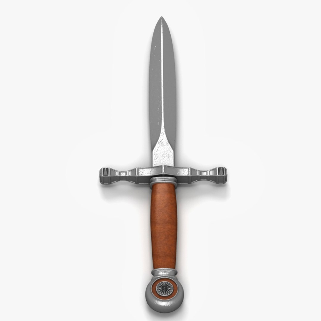 3d Model Dagger Medieval