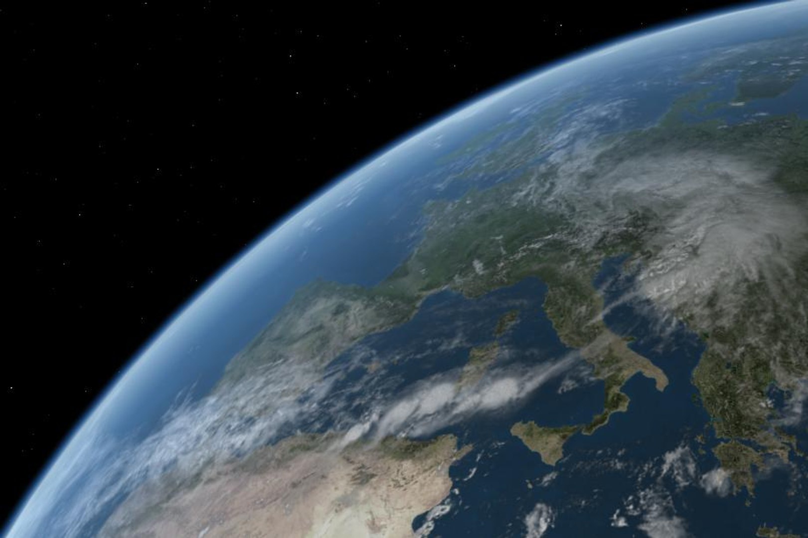 3d Model Earth Cloud 16k