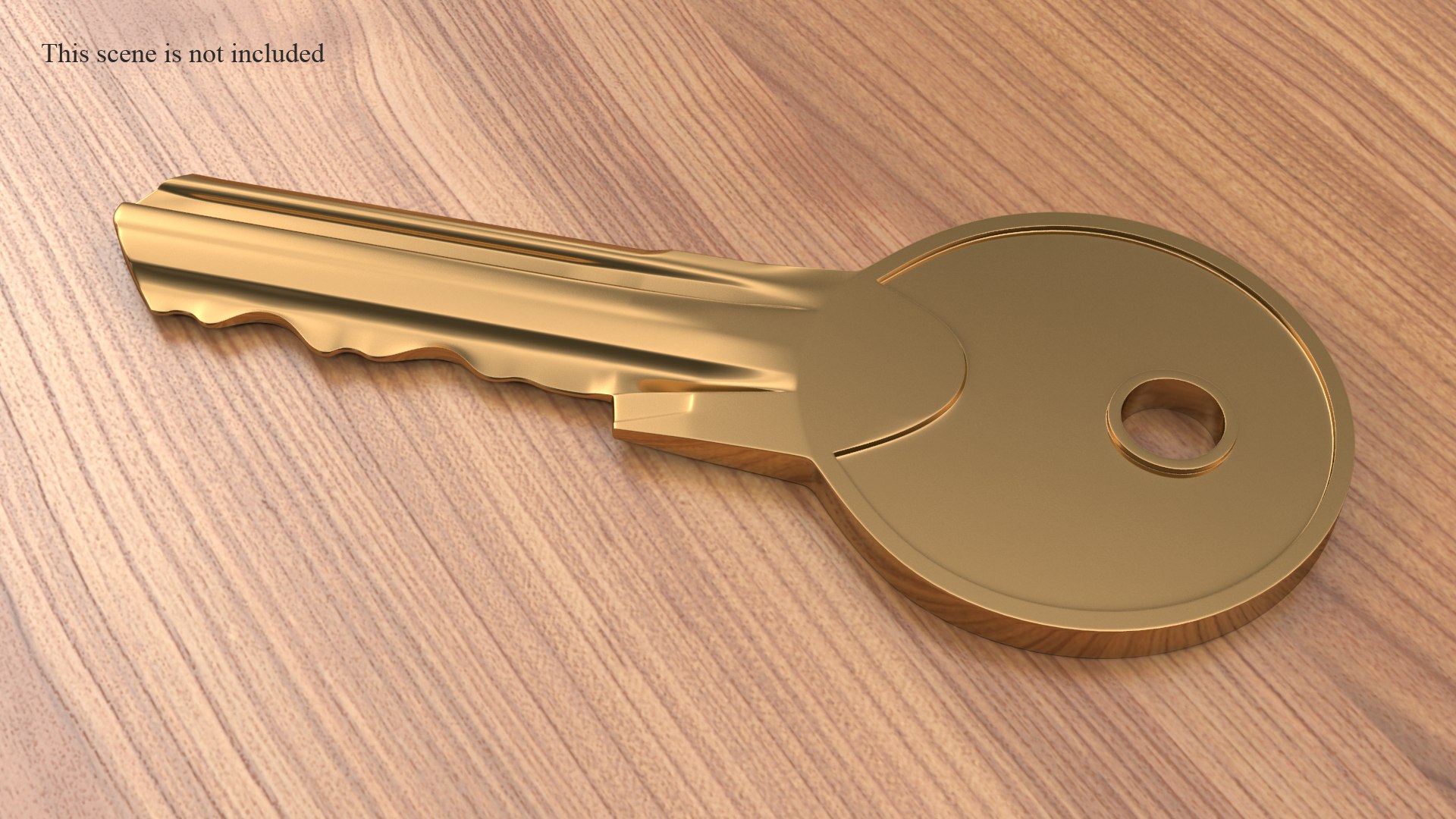 Door Key Golden V01 3D Model - TurboSquid 1738853