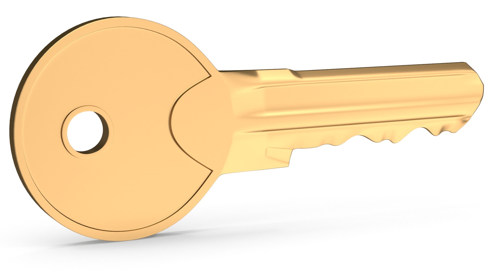 Door Key Golden V01 3D model - TurboSquid 1738853