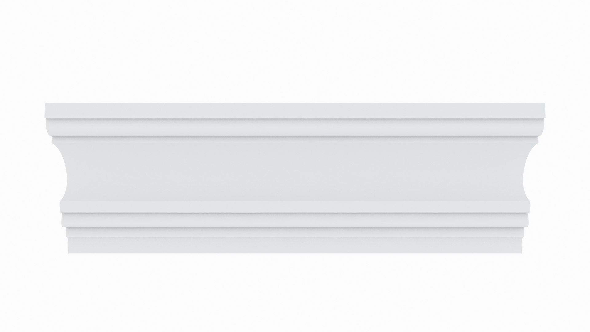 Cornice 138 Straight 3D - TurboSquid 2027328