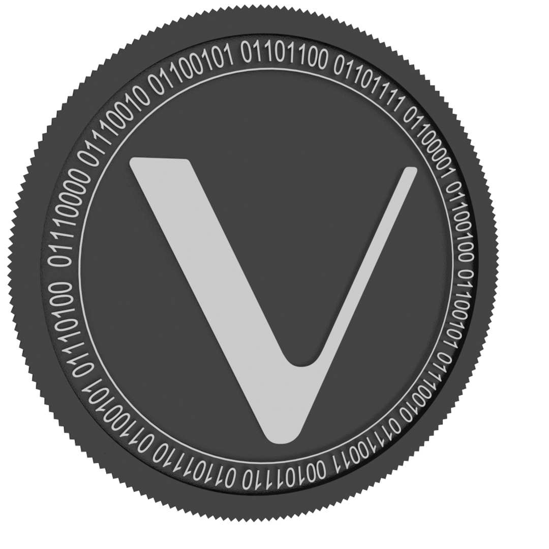 3D Vechain Black Coin - TurboSquid 1461928