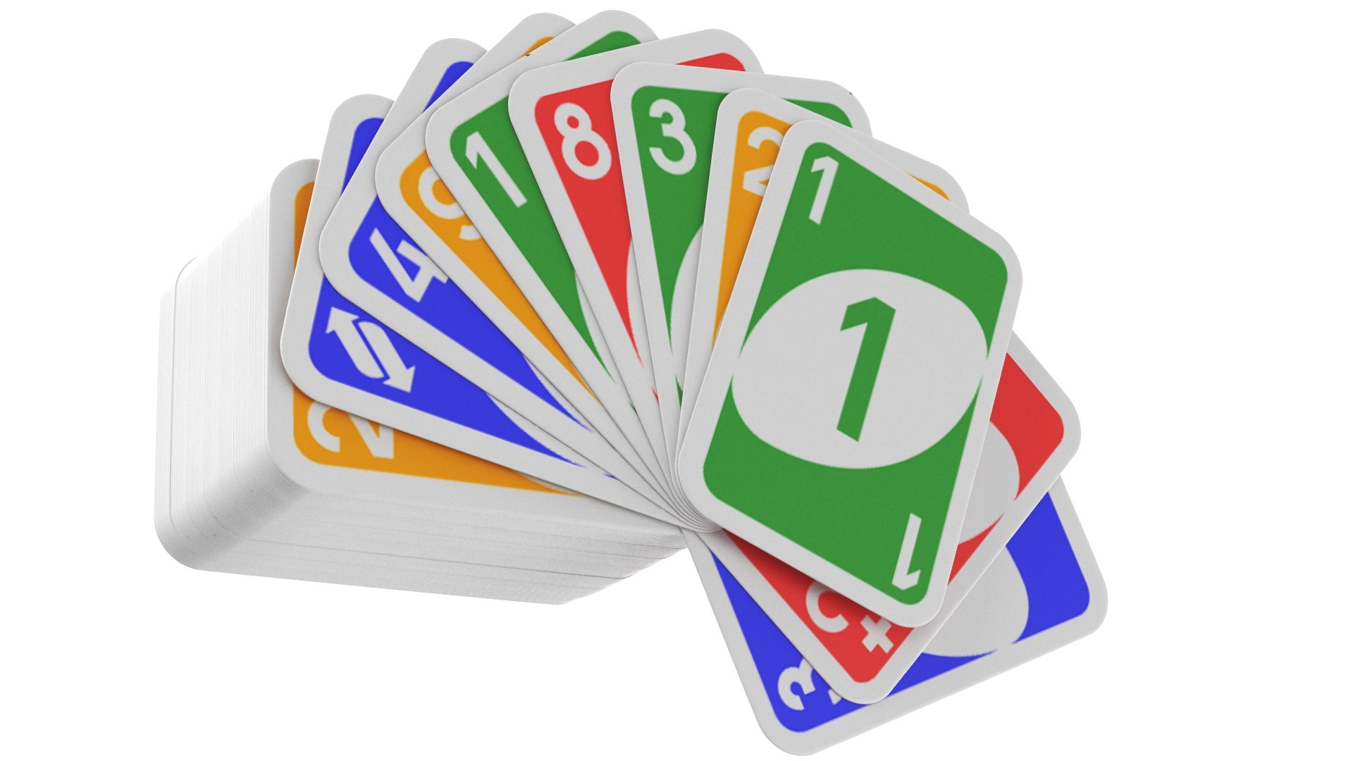 3D Detailed UNO Cards - TurboSquid 2179613