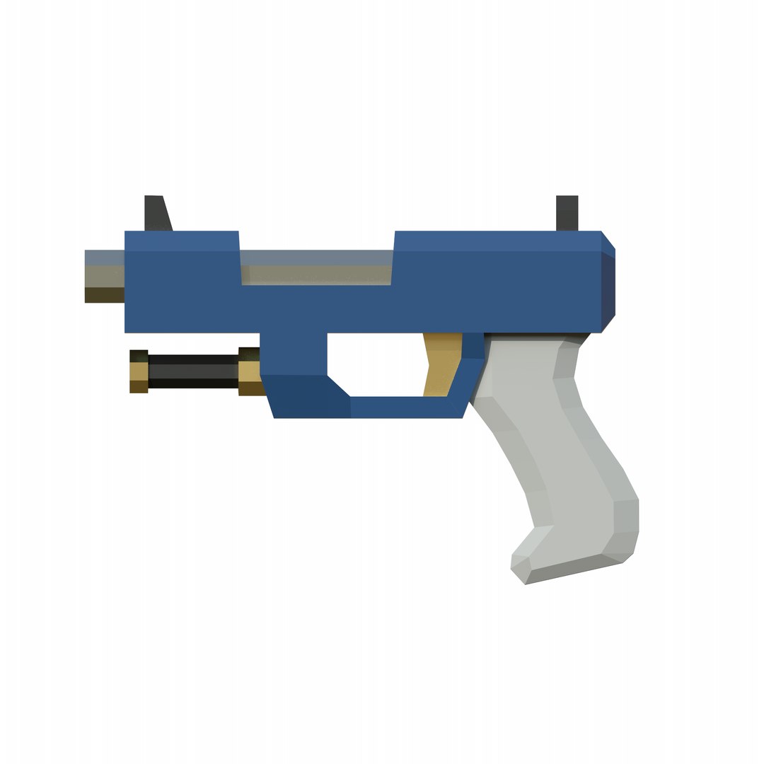 Free 3D LowPoly Demo Gun - TurboSquid 2285235
