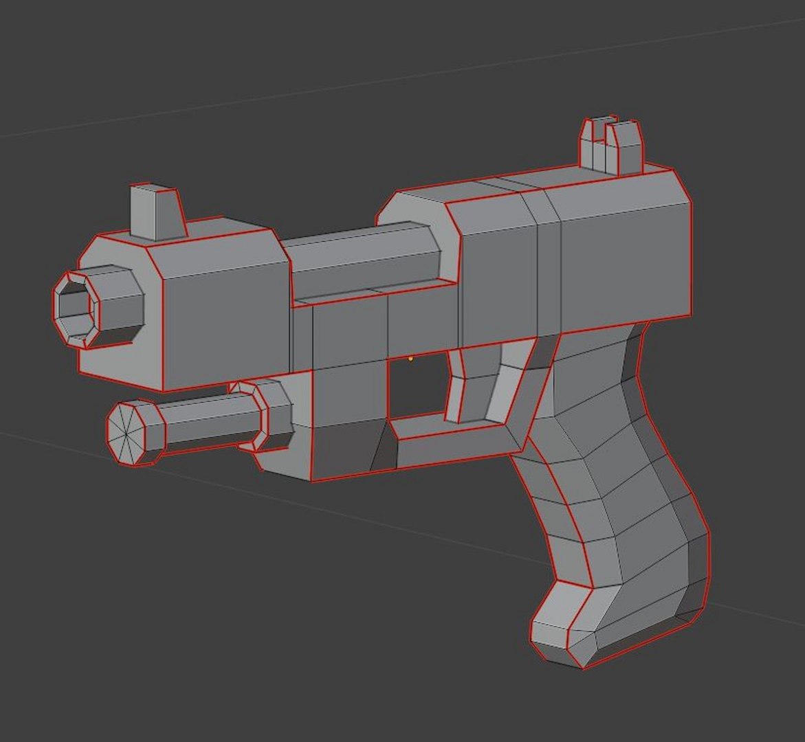 Free 3D LowPoly Demo Gun - TurboSquid 2285235