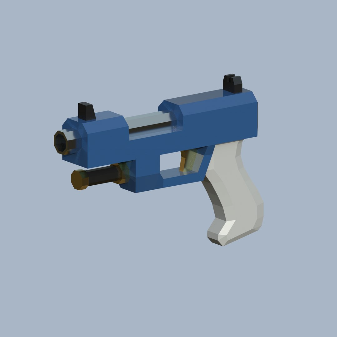 Free 3D LowPoly Demo Gun - TurboSquid 2285235