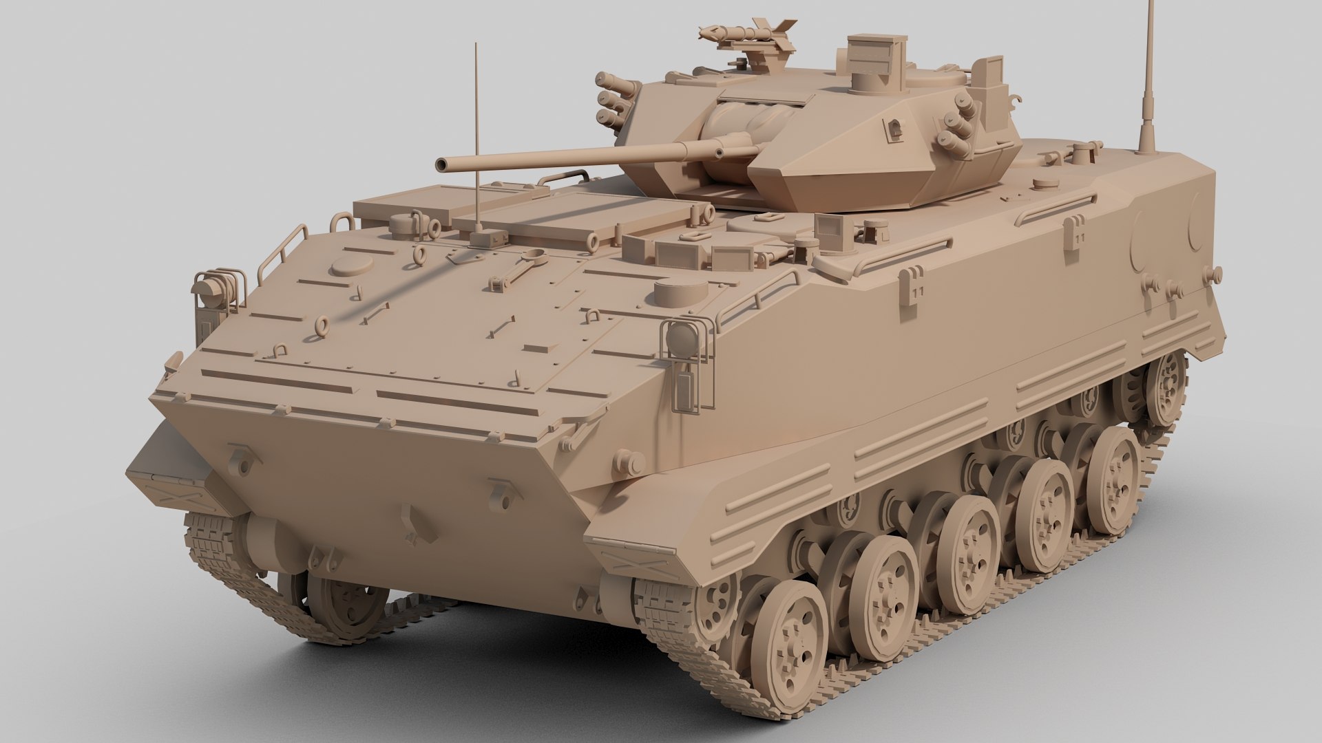 3ds max chinese zlc2000 combat vehicle