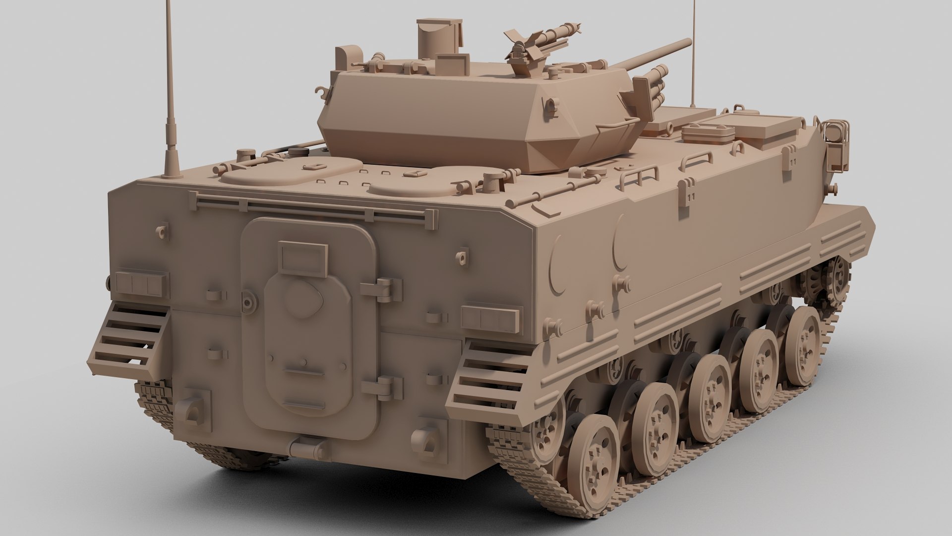 3ds max chinese zlc2000 combat vehicle