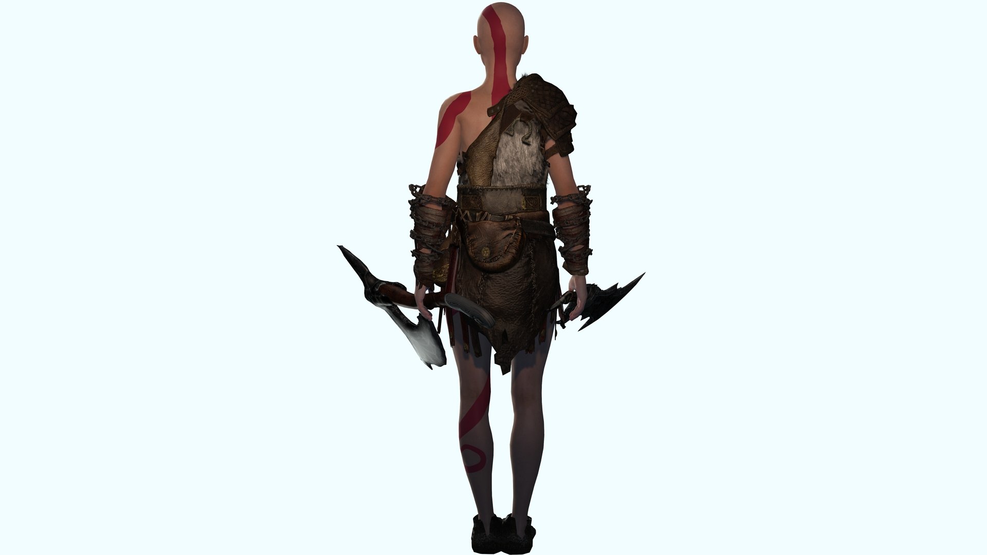3D Kratos Female Purple - TurboSquid 2045154