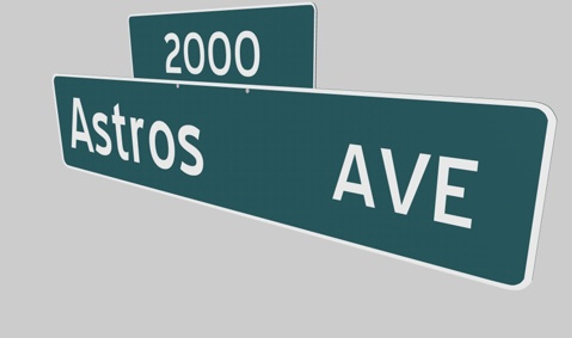 206 Street Signs Names 3d Model