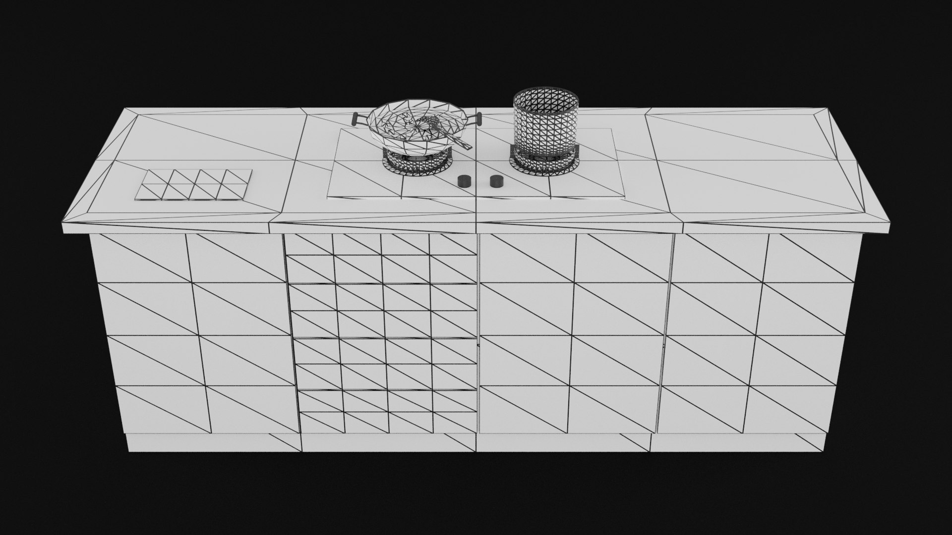 Modern Kitchen Cooking Food 3D Model 3D - TurboSquid 2247855