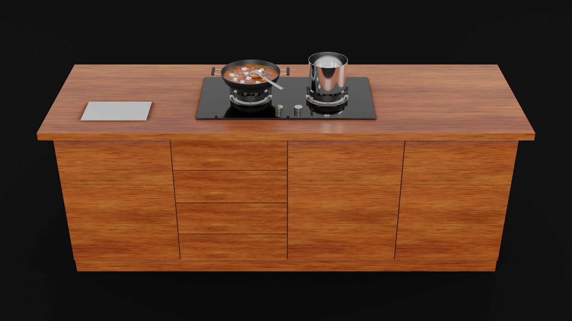 Modern Kitchen Cooking Food 3D Model 3D - TurboSquid 2247855