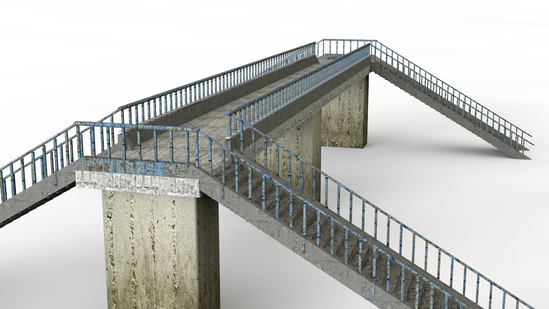 3D footbridge foot model - TurboSquid 1443089