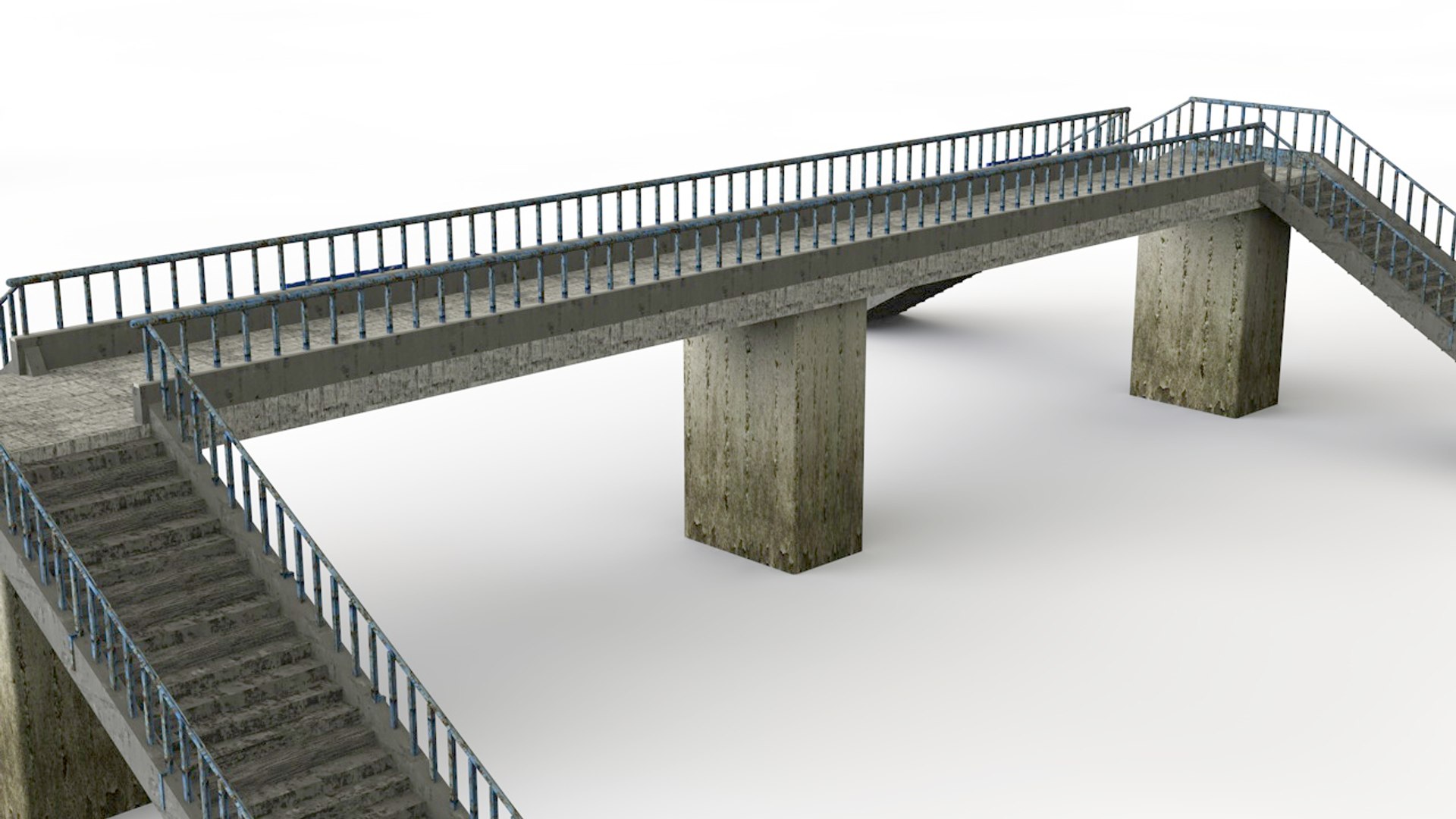 3D footbridge foot model - TurboSquid 1443089