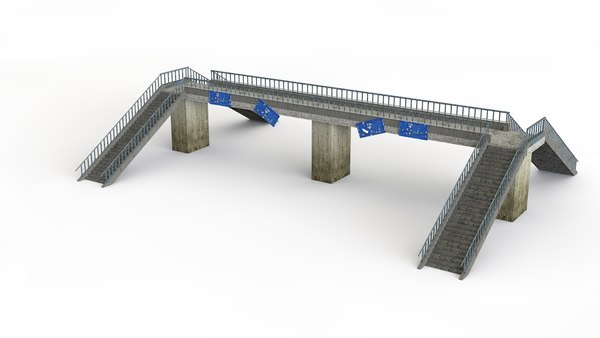 3D footbridge foot model - TurboSquid 1443089