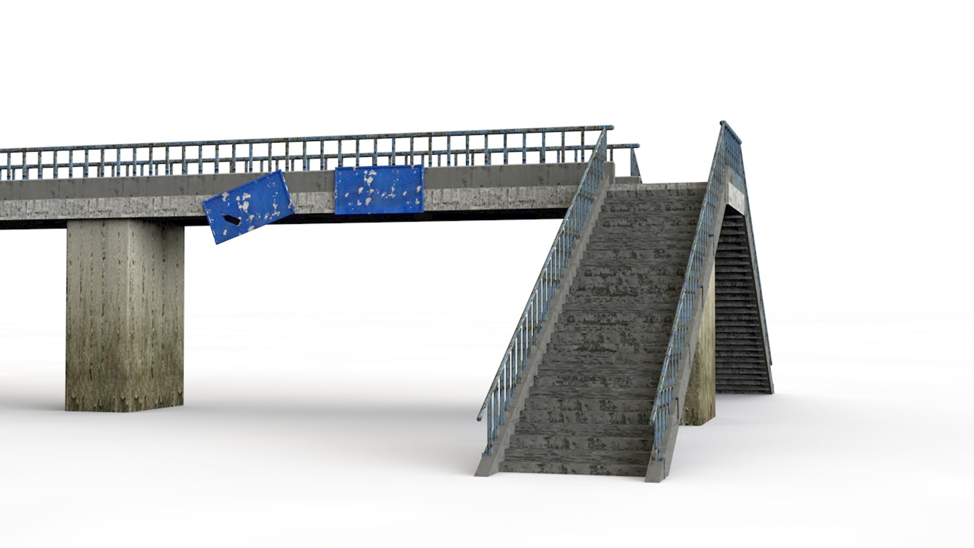 3D footbridge foot model - TurboSquid 1443089
