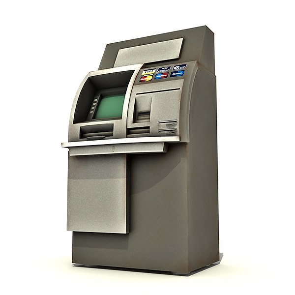 3ds max automatic teller machine