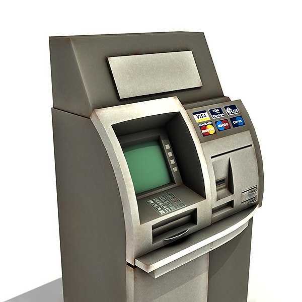3ds max automatic teller machine