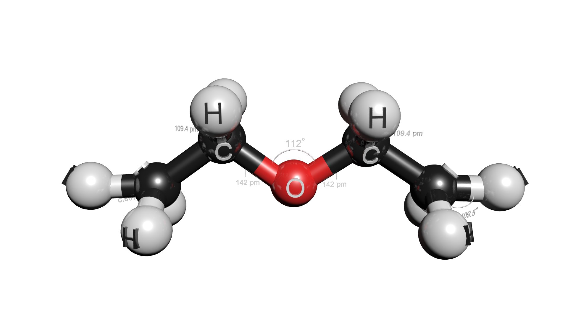 3D Model C2h5 2o Diethyl Ether - TurboSquid 1424000