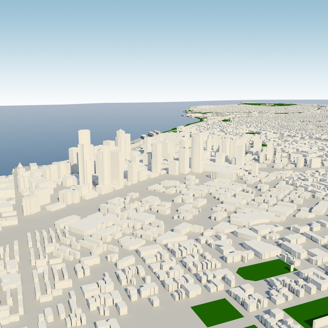 3d Seattle Cityscape