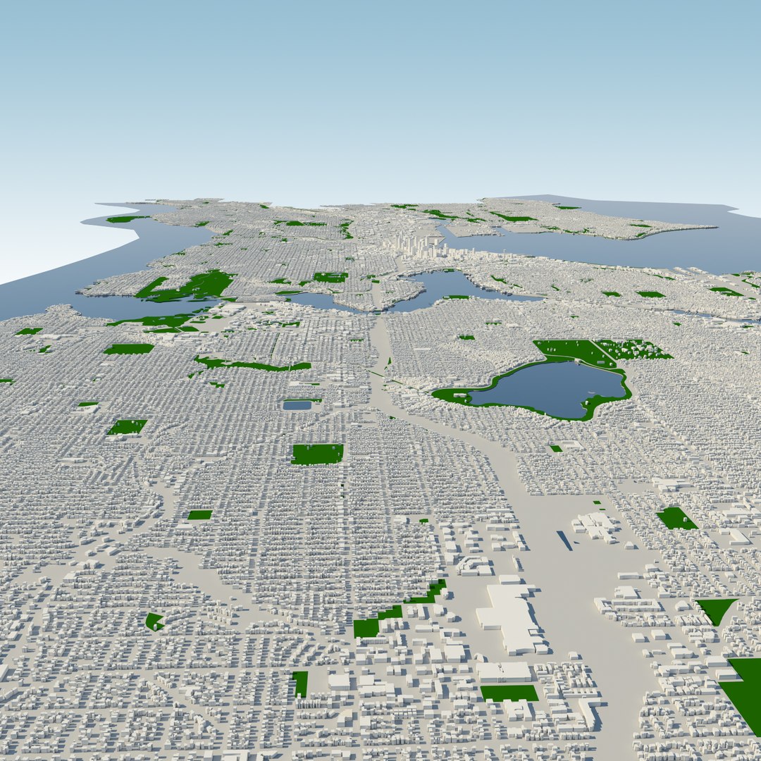 3d Seattle Cityscape