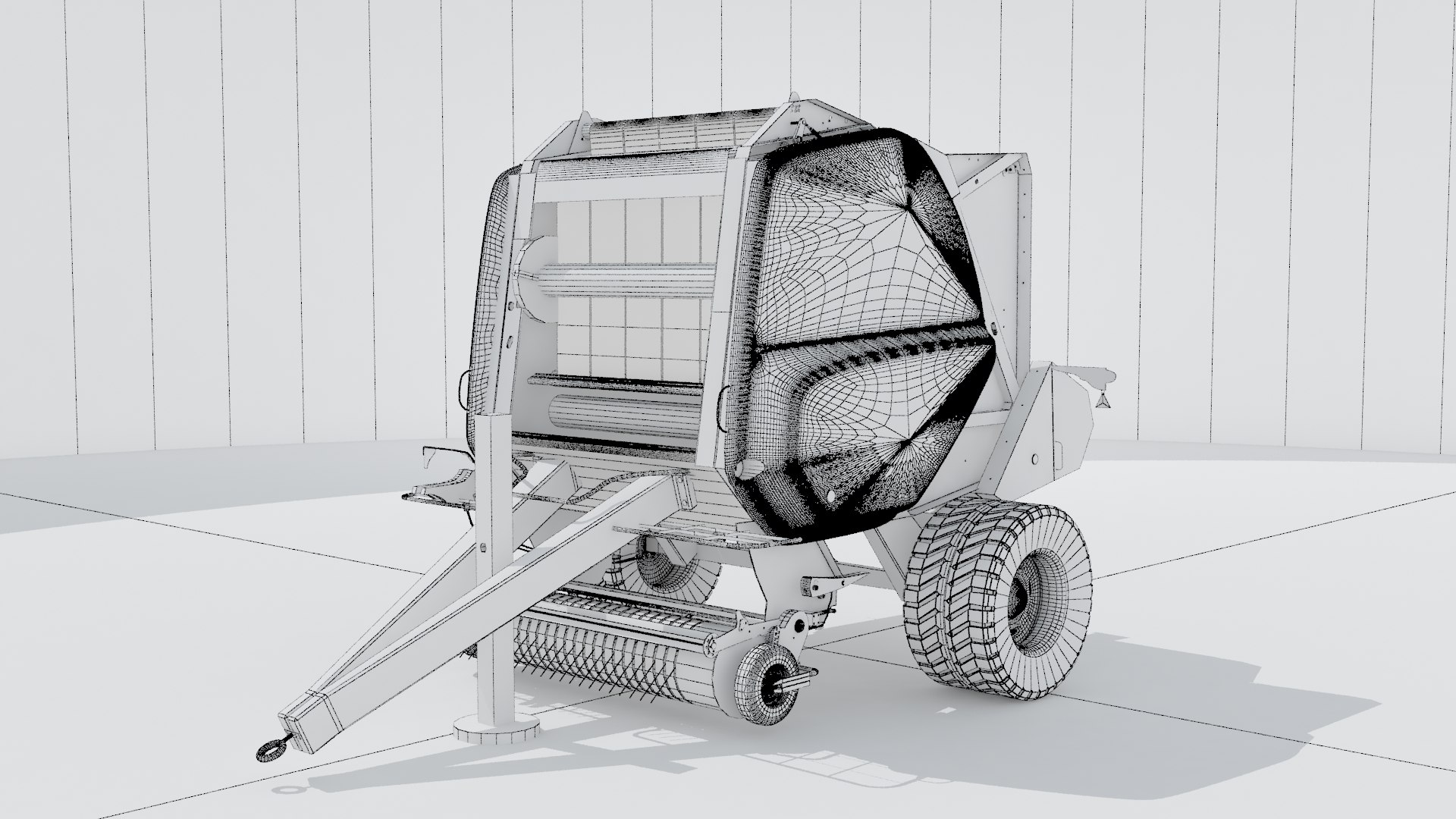 3d Model Bale Baler Machine