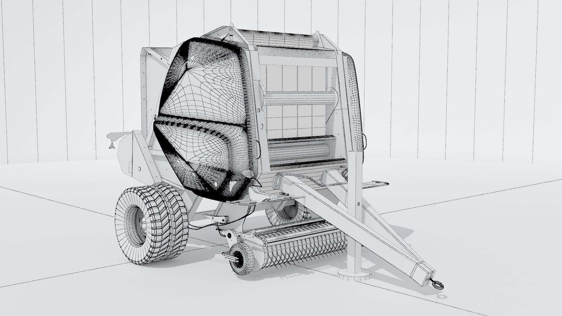 3d Model Bale Baler Machine